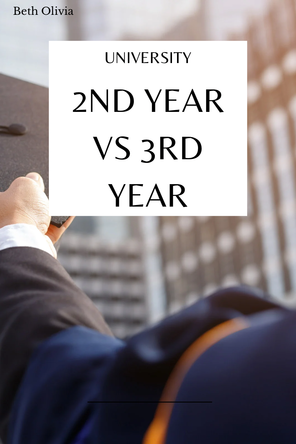 2nd Year vs 3rd Year at University – Beth Olivia